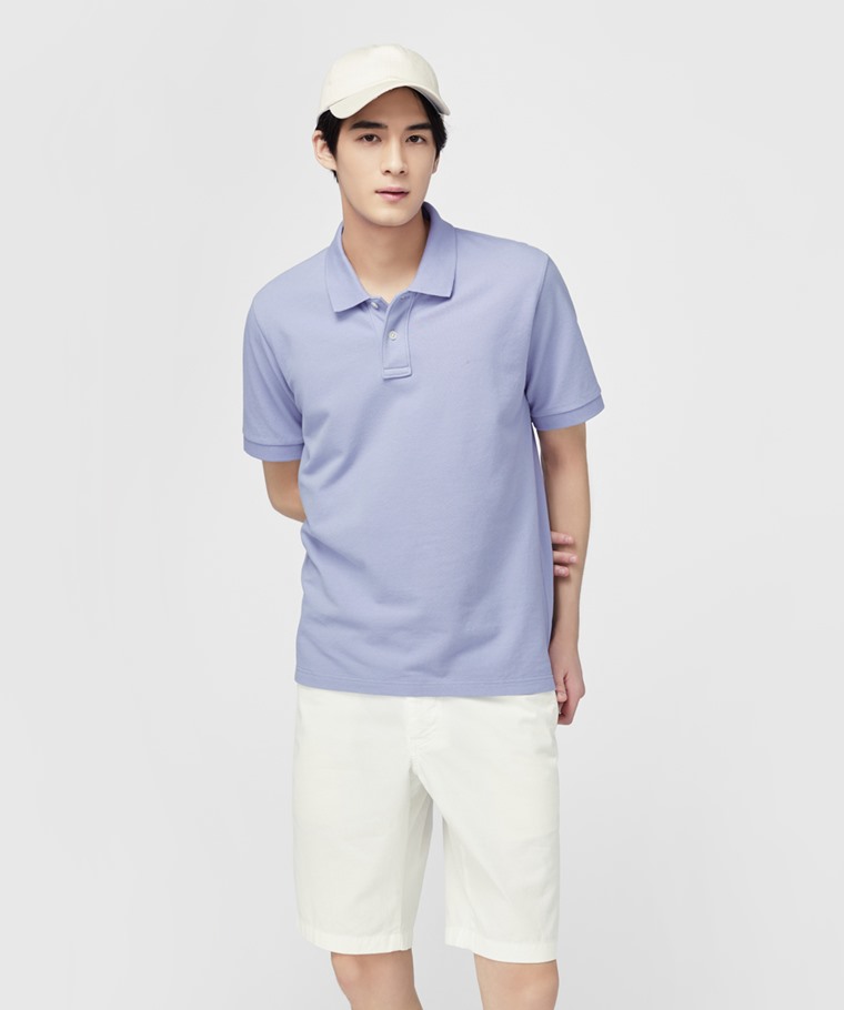 純棉網眼polo衫-男 - lativ 米格國際