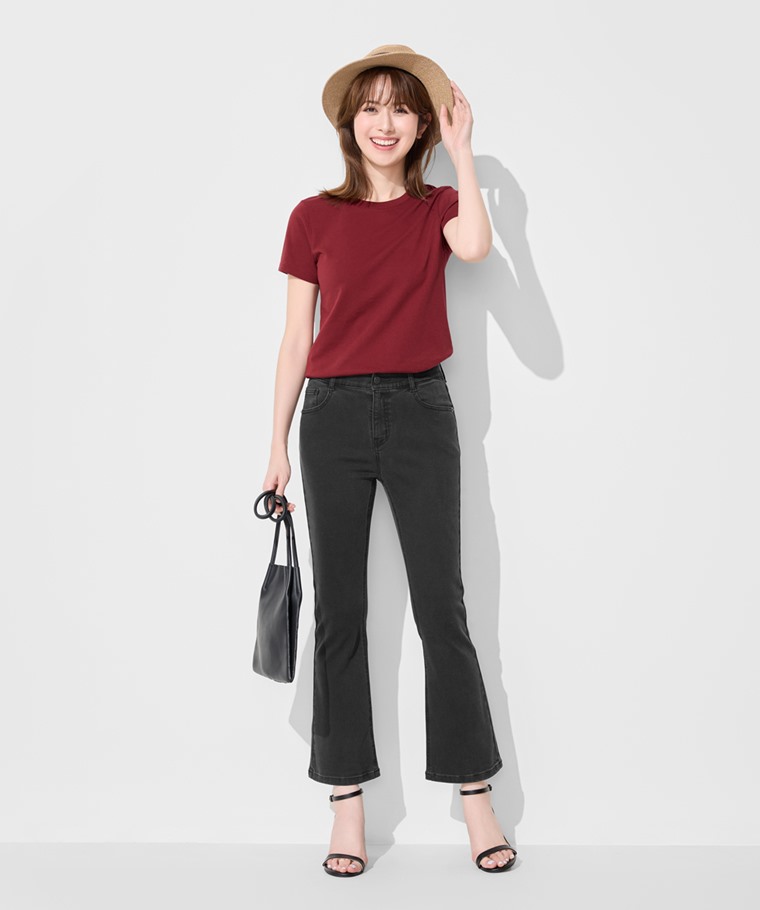 純棉圓領T恤-女 - lativ 米格國際