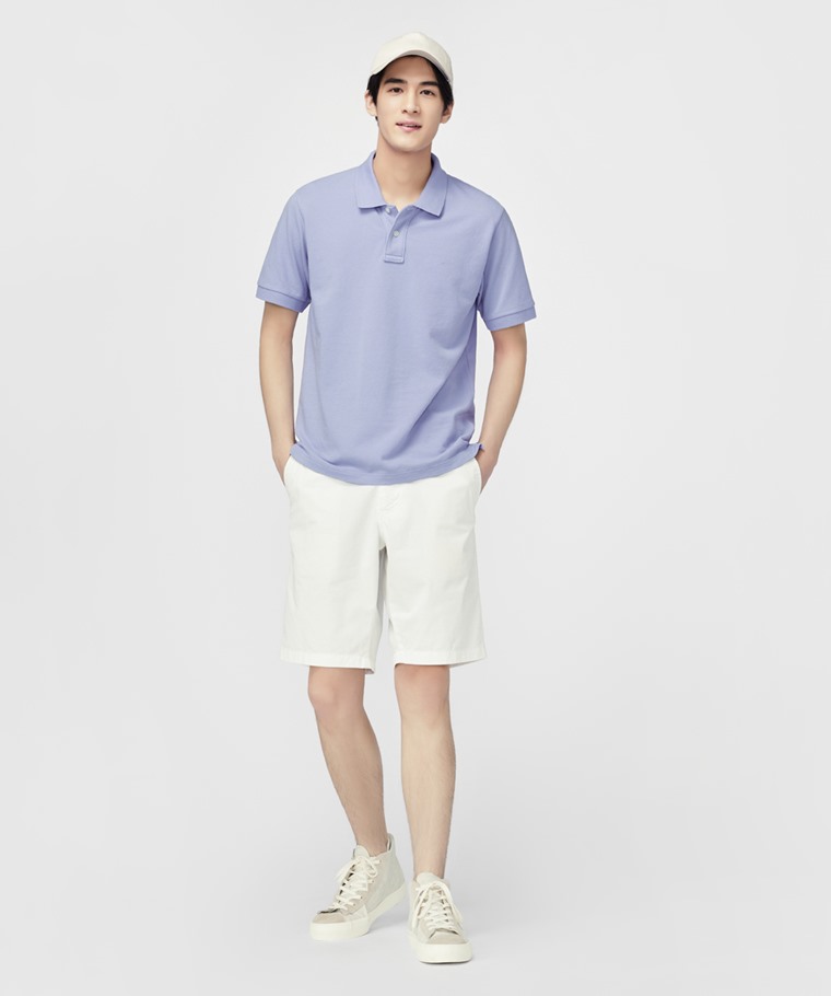 純棉網眼polo衫-男 - lativ 米格國際