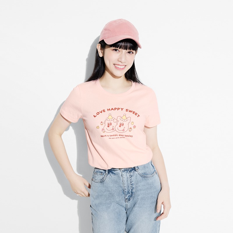 1107印花T恤-03-女 - lativ 米格國際