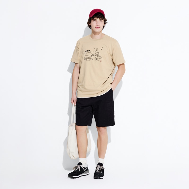 蠟筆小新厚版印花T恤-21-男 - lativ 米格國際