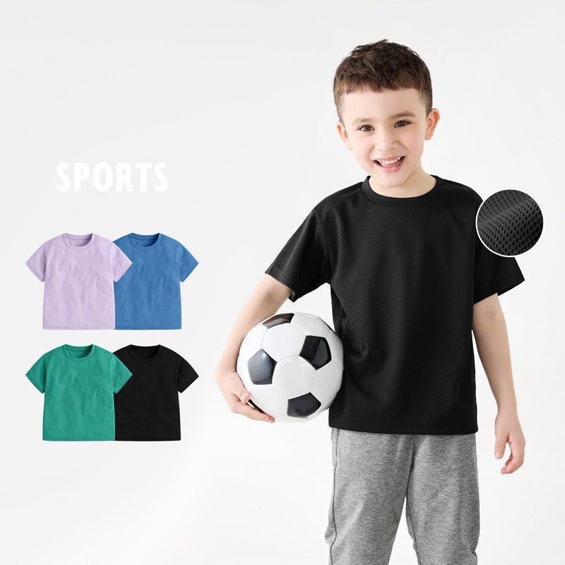 吸排網眼T恤-童 - lativ 米格國際