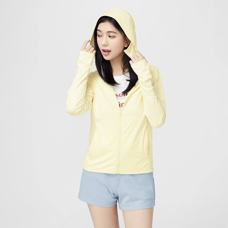 涼感抗UV機能連帽外套-女 - lativ 米格國際