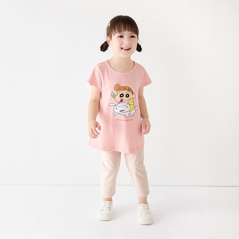 蠟筆小新長版印花T恤-15-童 - lativ 米格國際