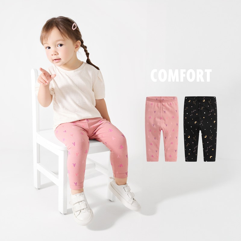 彈力印花九分內搭褲-01-Baby - lativ 米格國際