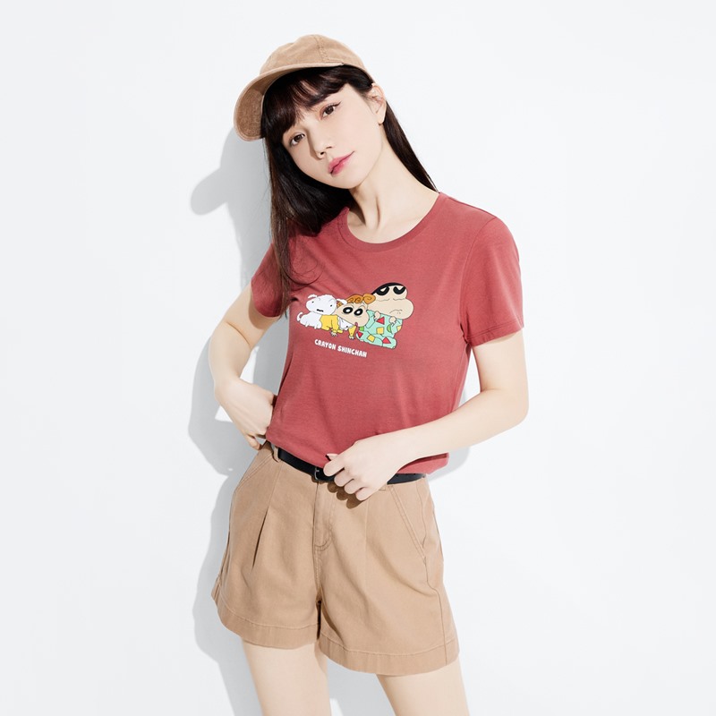 蠟筆小新印花T恤-07-女 - lativ 米格國際