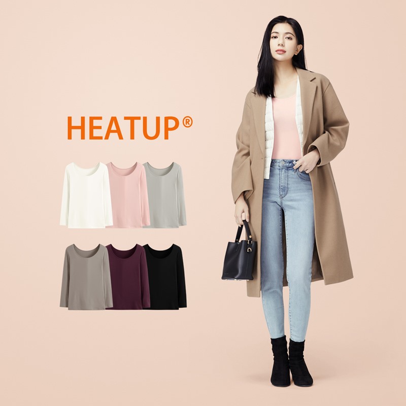 heatup U領八分袖上衣-女 - lativ 米格國際