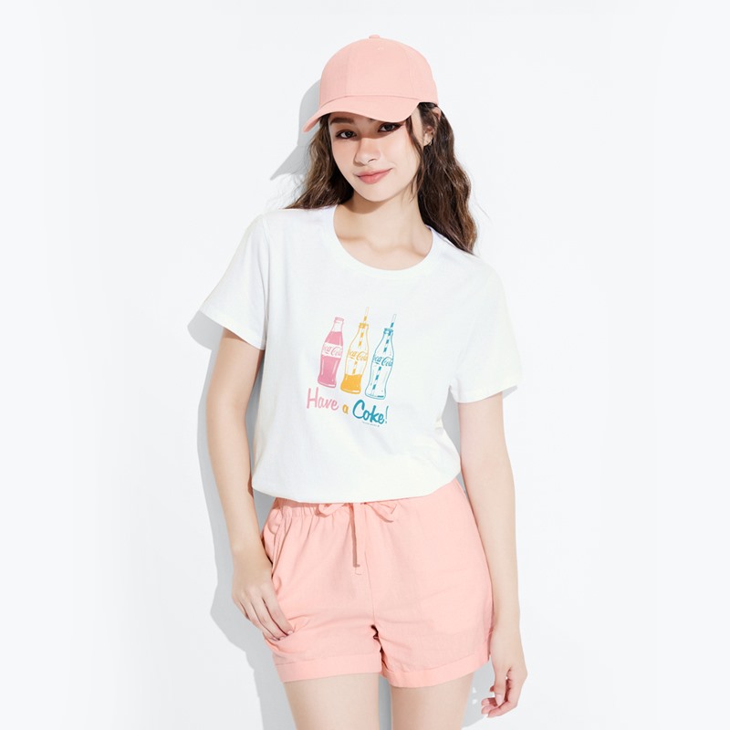 可口可樂印花T恤-04-女 - lativ 米格國際