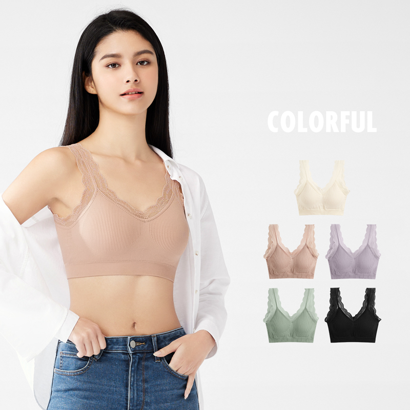 無縫蕾絲可拆式Bra-女 - lativ 米格國際