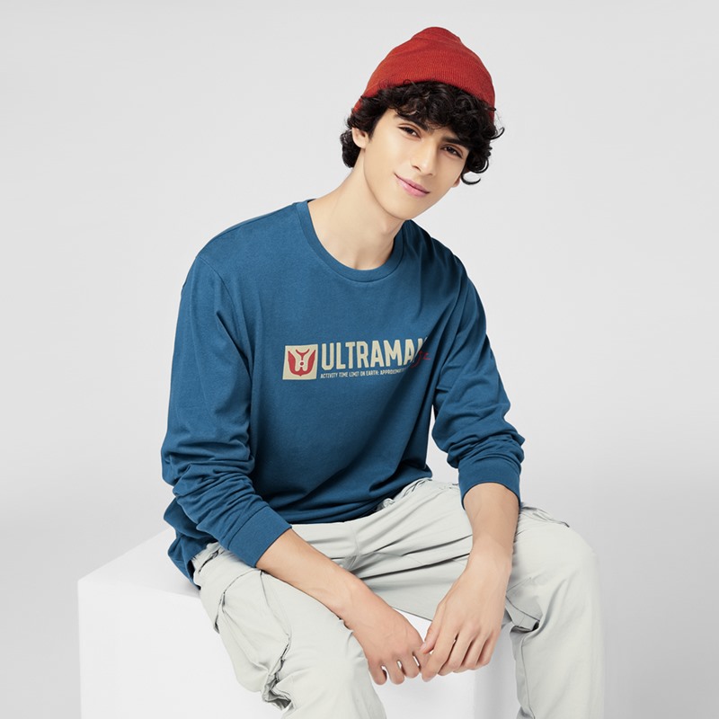 超人力霸王長袖印花T恤-03-男 - lativ 米格國際