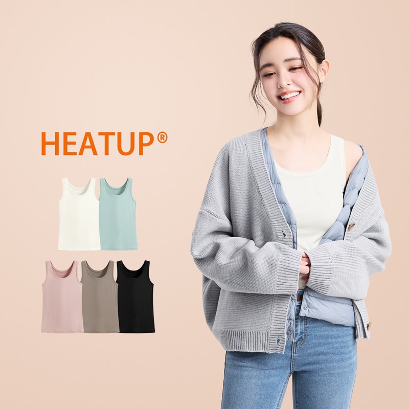 heatup U領背心-女 - lativ 米格國際