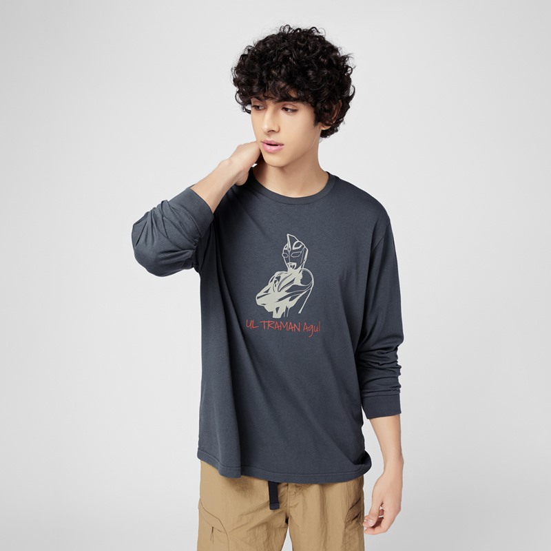 超人力霸王長袖印花T恤-04-男 - lativ 米格國際