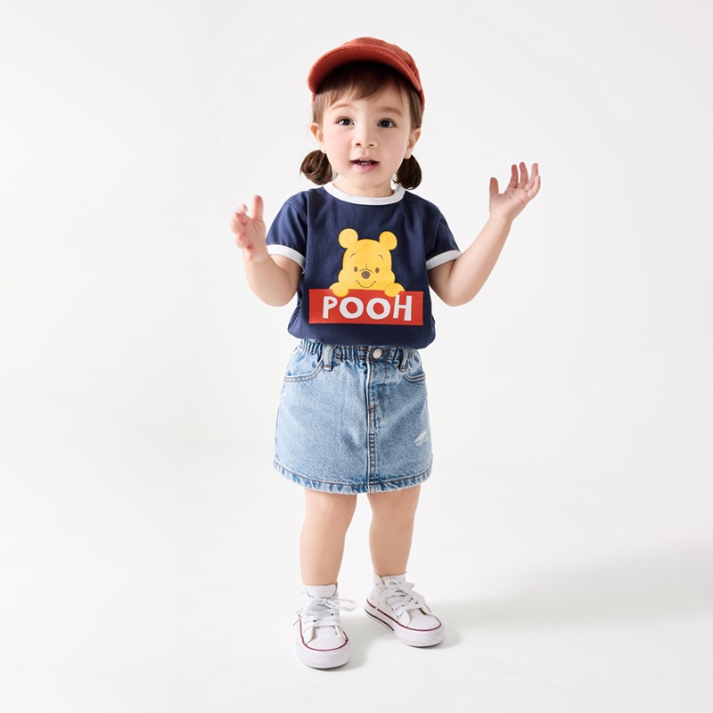 迪士尼系列羅紋配色印花T恤-15-Baby - lativ 米格國際