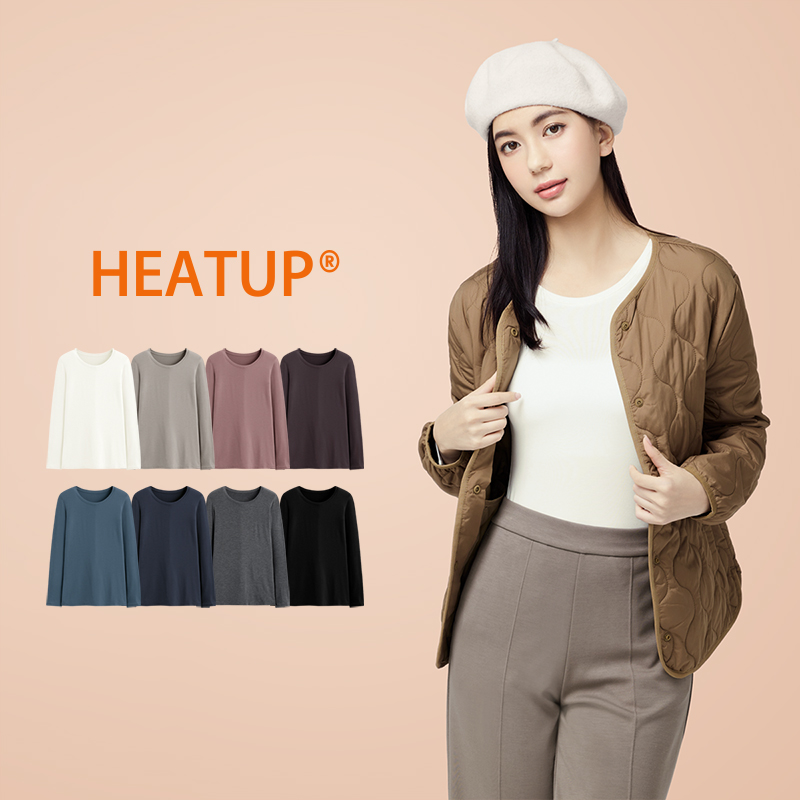 heatup圓領長袖上衣-女 - lativ 米格國際