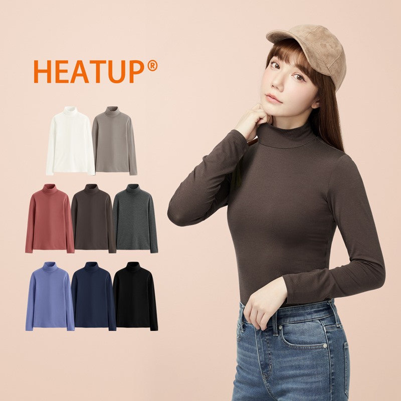 heatup立領長袖上衣-女 - lativ 米格國際