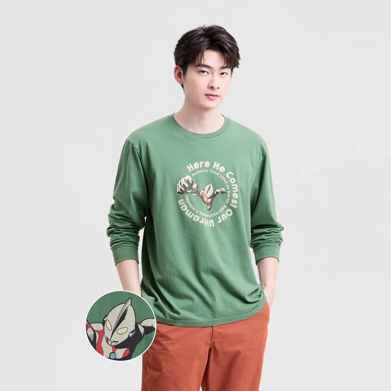 超人力霸王長袖印花T恤-08-男 - lativ 米格國際