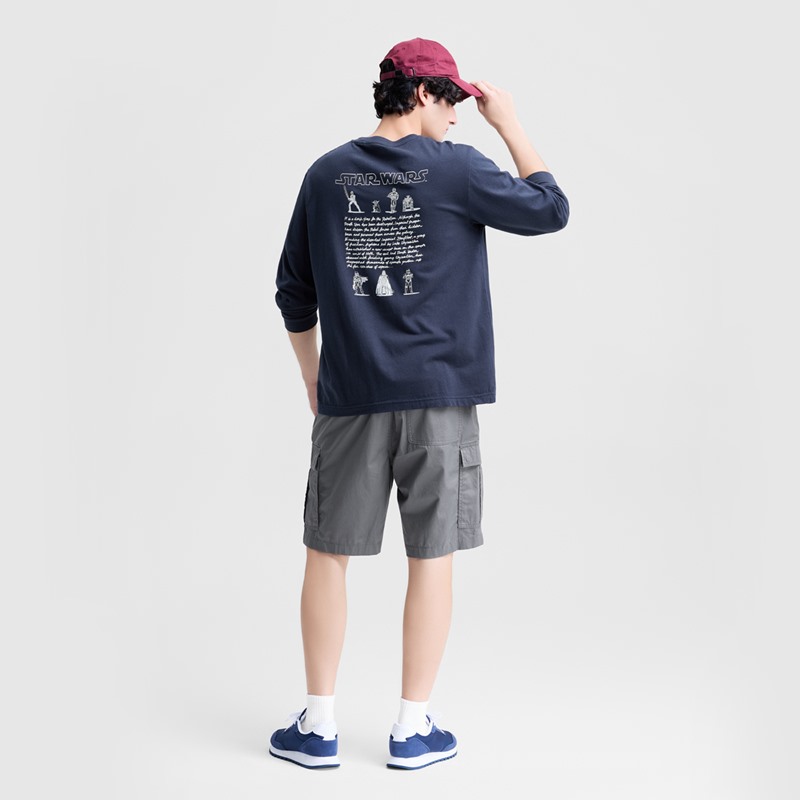 STAR WARS系列寬版長袖印花T恤-08-男 - lativ 米格國際