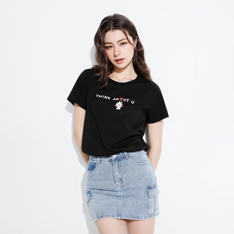 LINE FRIENDS印花T恤-03-女 - lativ 米格國際