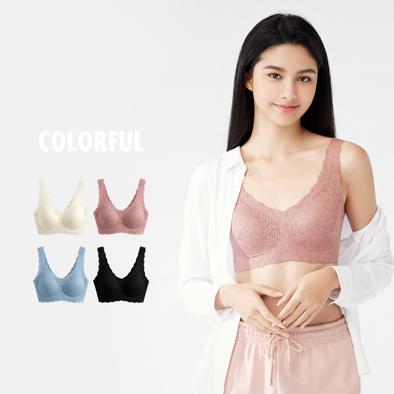 無痕蕾絲可拆式Bra背心-女 - lativ 米格國際