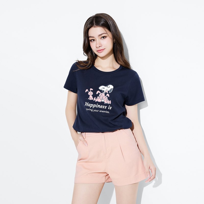 史努比系列印花T恤-19-女 - lativ 米格國際