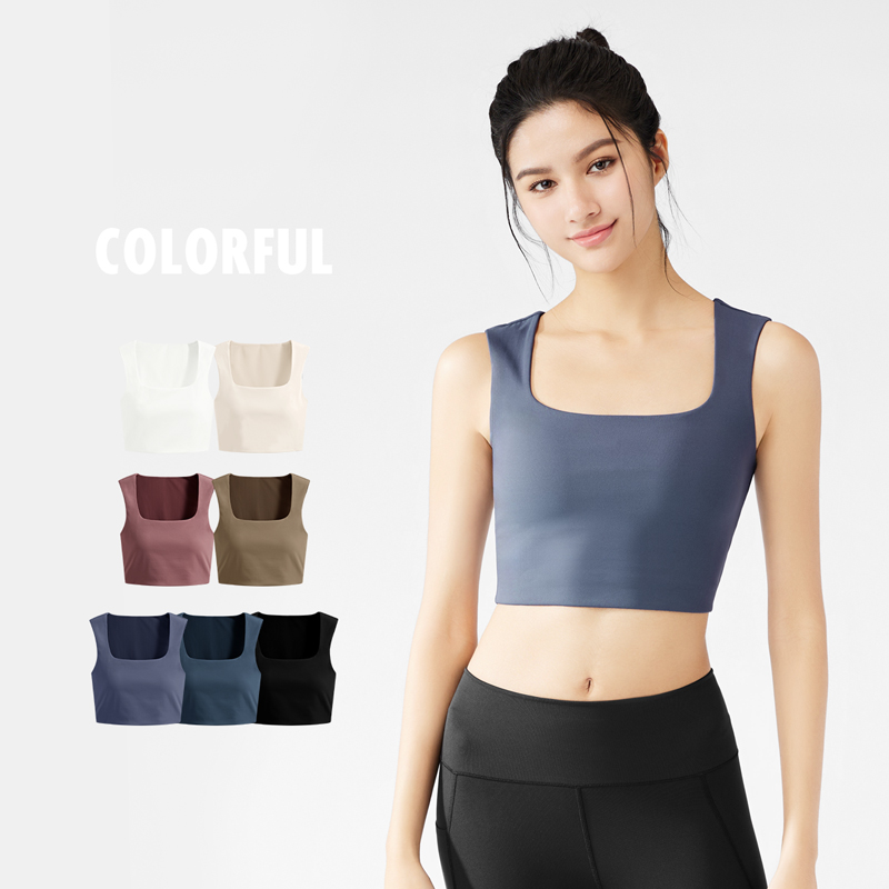 彈力方領可拆式Bra背心-女 - lativ 米格國際