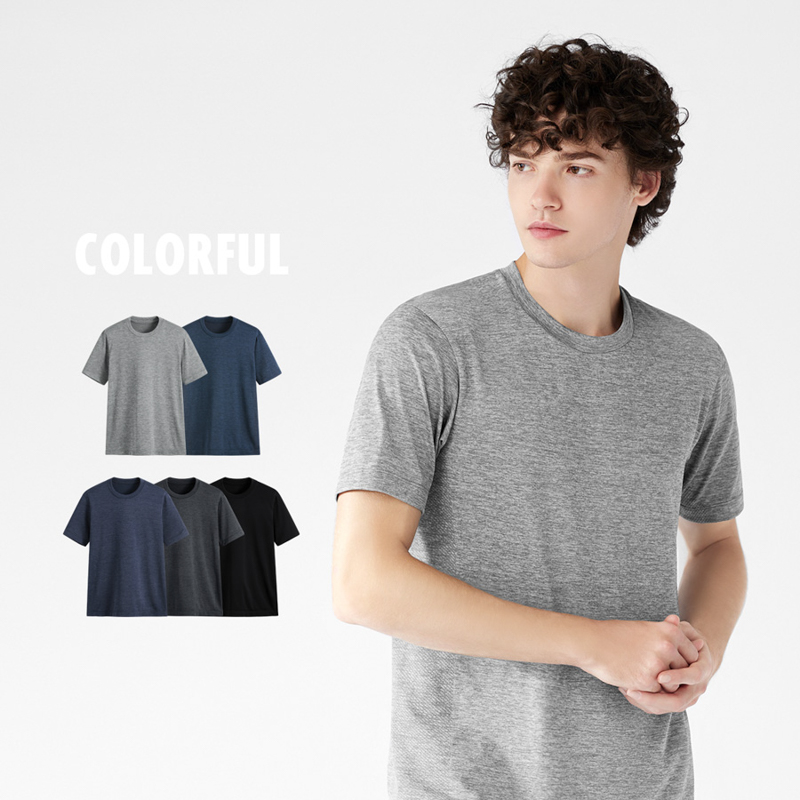 吸排無側縫圓領T恤-男 - lativ 米格國際