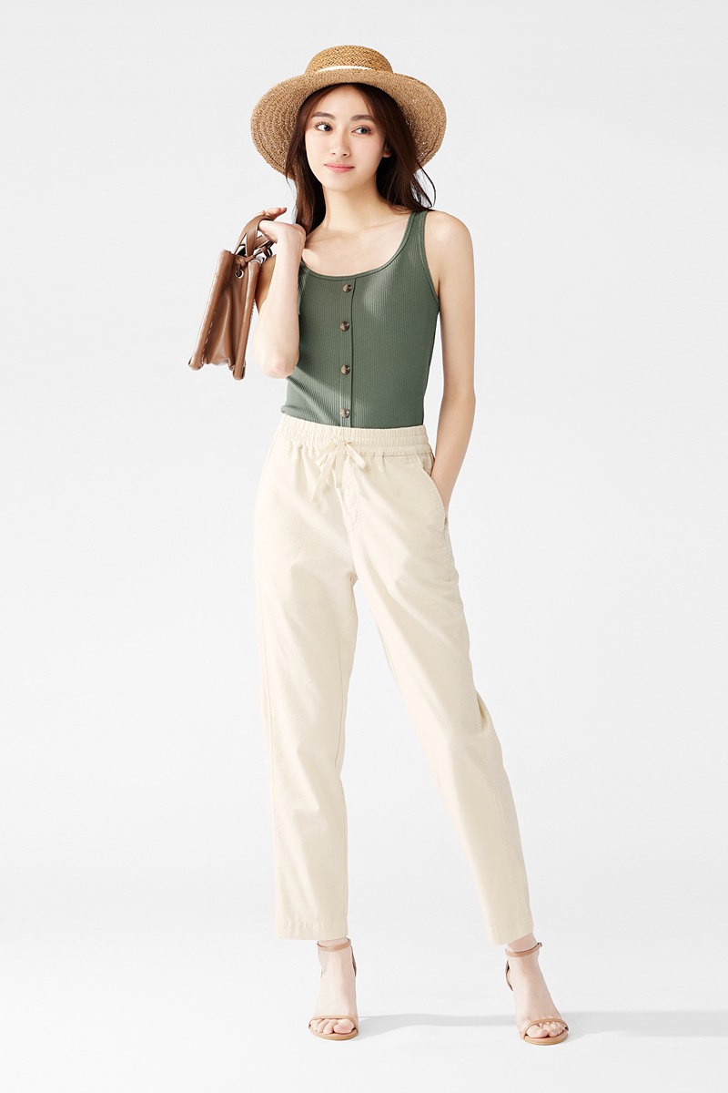 WOMEN-下身類-休閒長褲 - lativ 米格國際